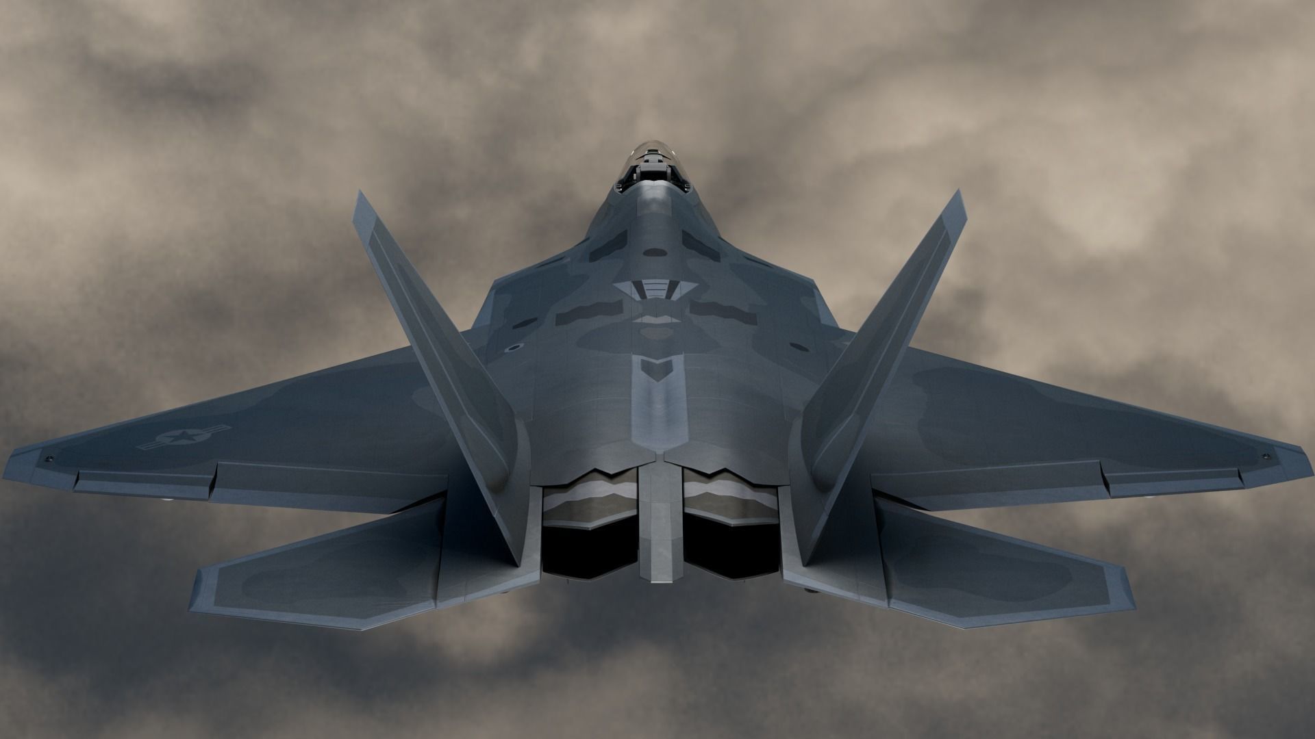 Lockheed Martin F-22A Raptor 3D model rigged | CGTrader