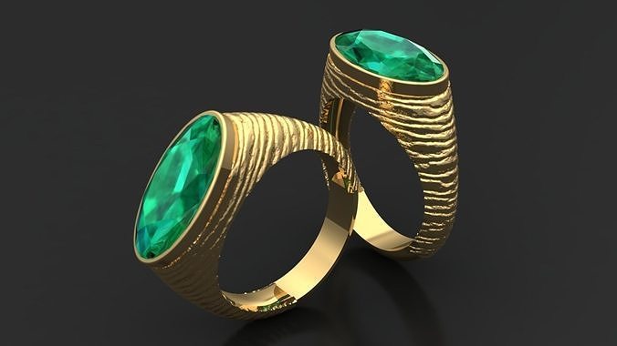 Jents ring 3D model 3D printable | CGTrader