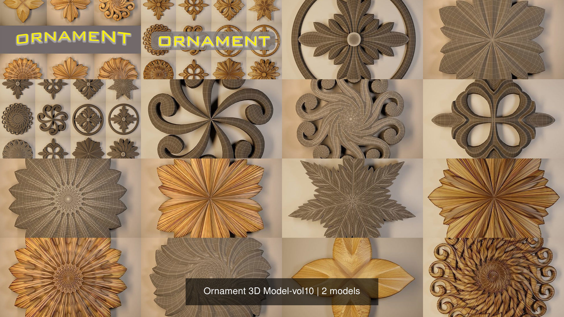 Ornament 3D Model-vol10 3D Model Collection | CGTrader