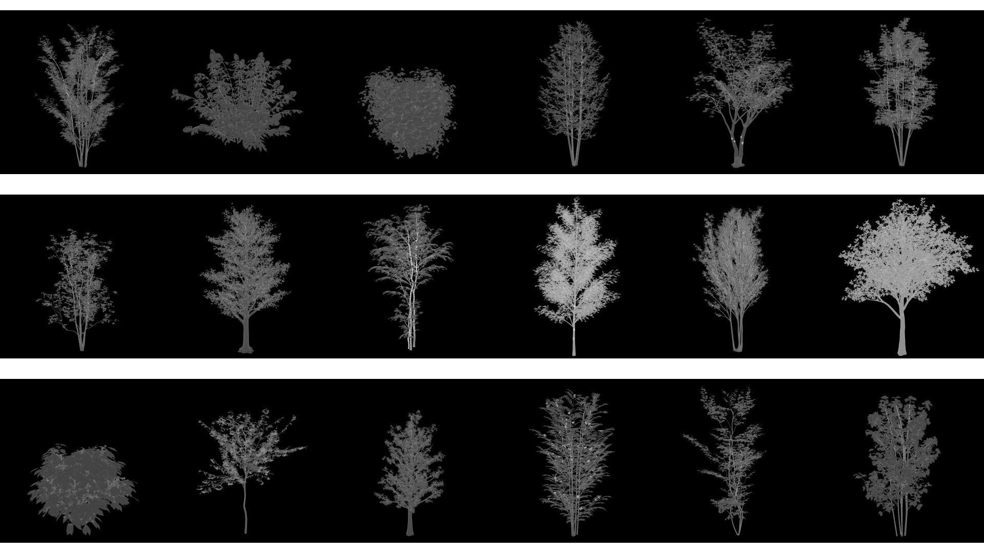 AutumnSelection1-79trees- 3D model | CGTrader