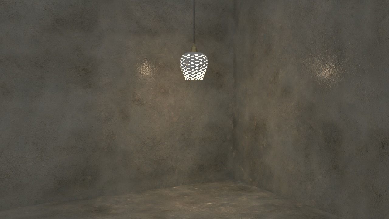 Parametric Pendant Light - Small 3D model 3D printable | CGTrader