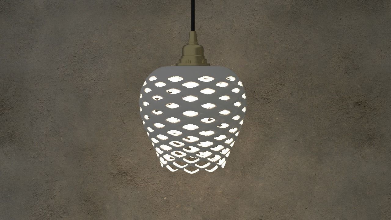 Parametric Pendant Light - Small 3D model 3D printable | CGTrader