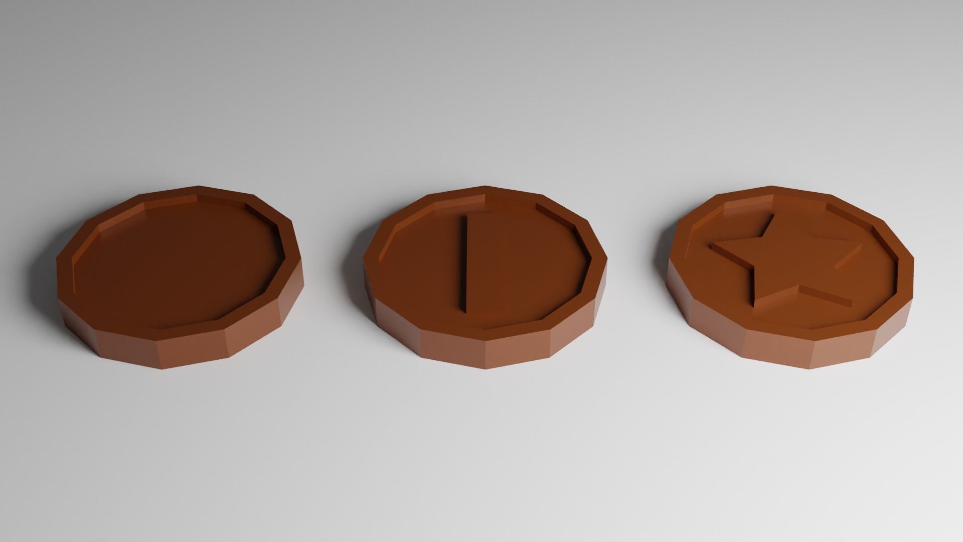 3D model Low-poly Coin Pack 3 Bonus Materials VR / AR / low-poly | CGTrader