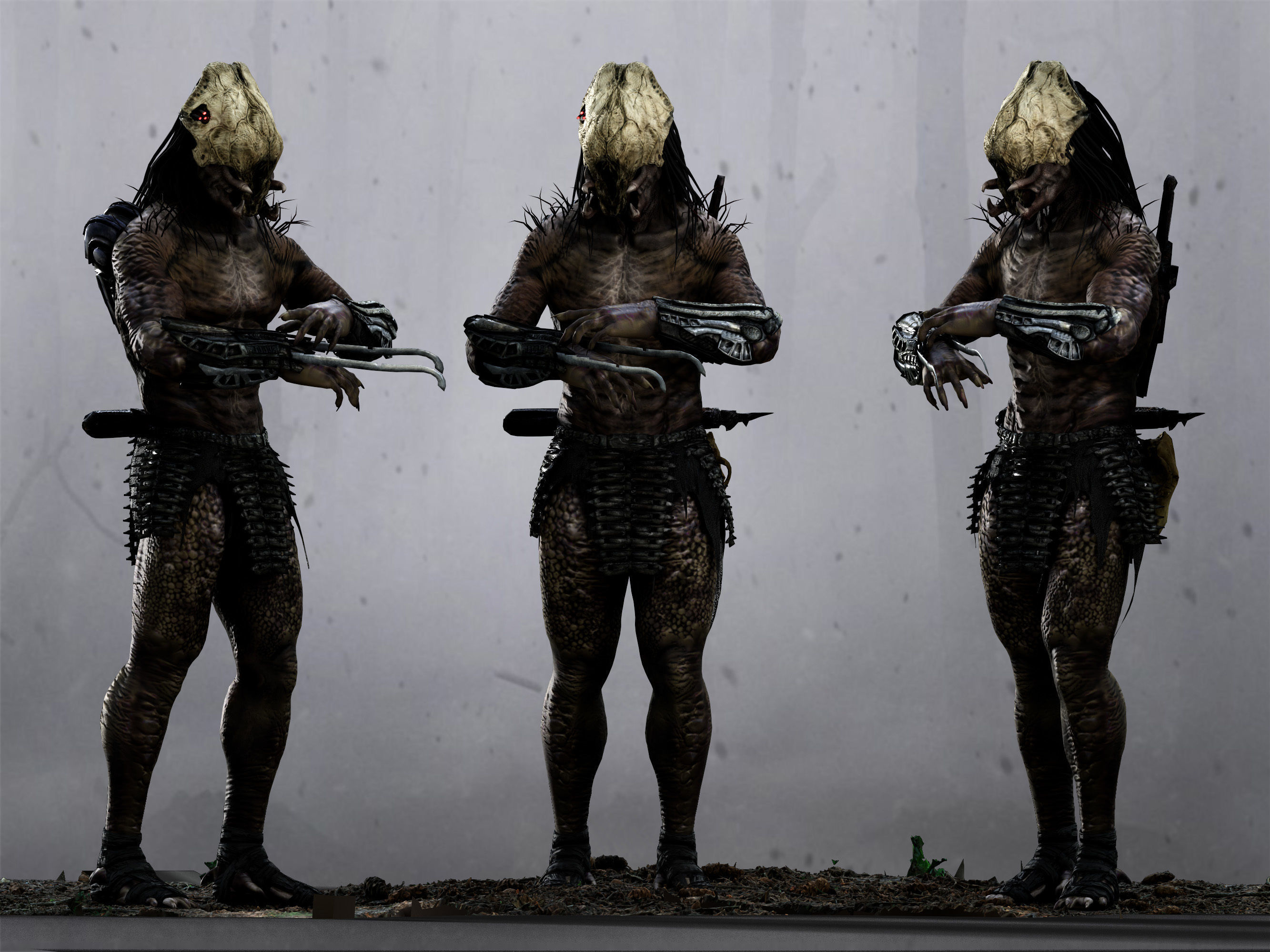 3D model Feral Predator VR / AR / low-poly rigged | CGTrader