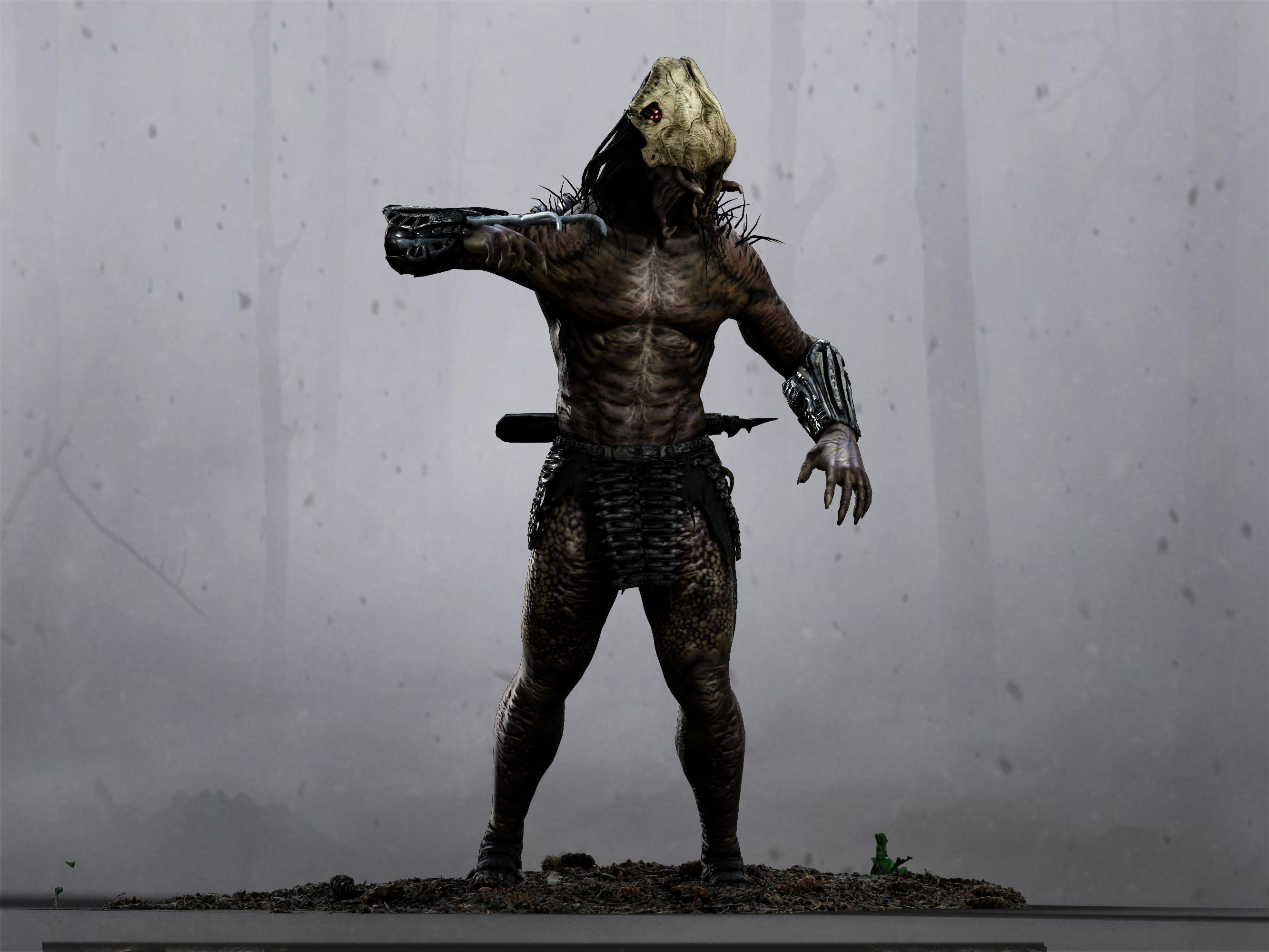 3D model Feral Predator VR / AR / low-poly rigged | CGTrader