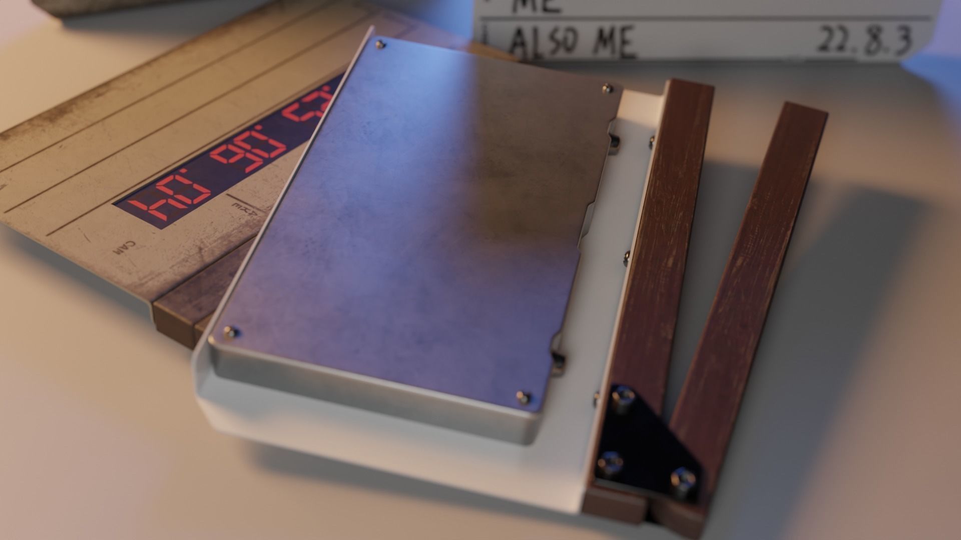 Clapperboard Film Slate With Timecode 3D model | CGTrader