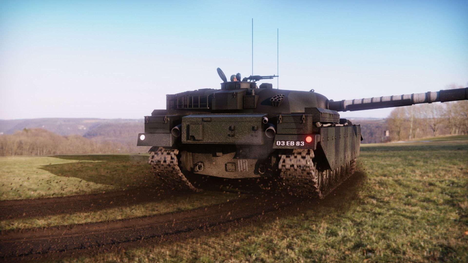 Chieftain fv4201 Main Battle Tank 3D model animated rigged | CGTrader