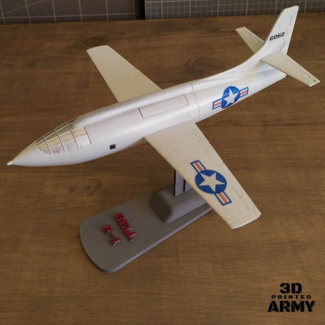 BELL X-1 A - 3D print scale model -STL 3D model 3D printable | CGTrader