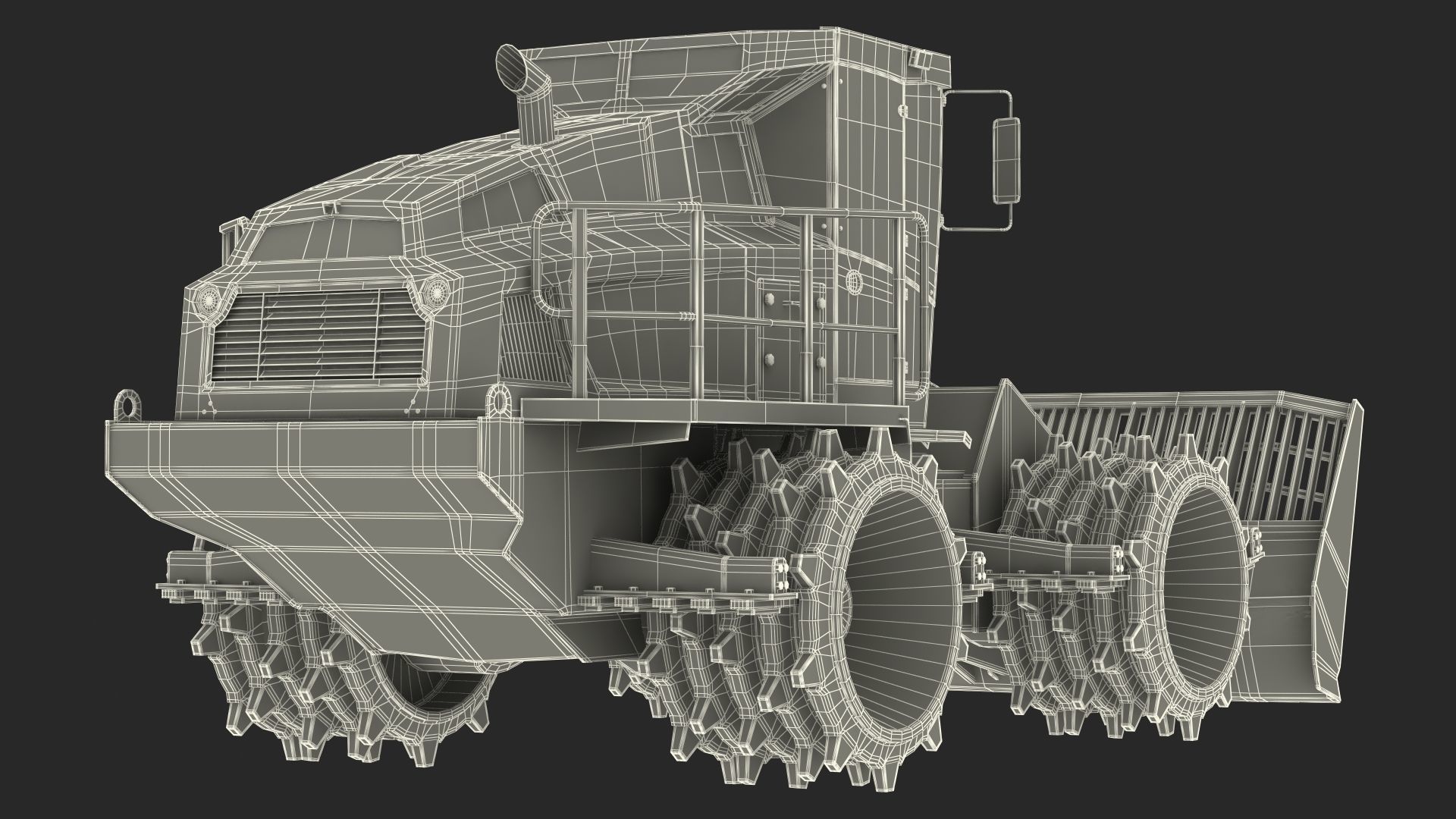 Bomag BC 473 RB5 Refuse Compactor Rigged 3D model rigged | CGTrader