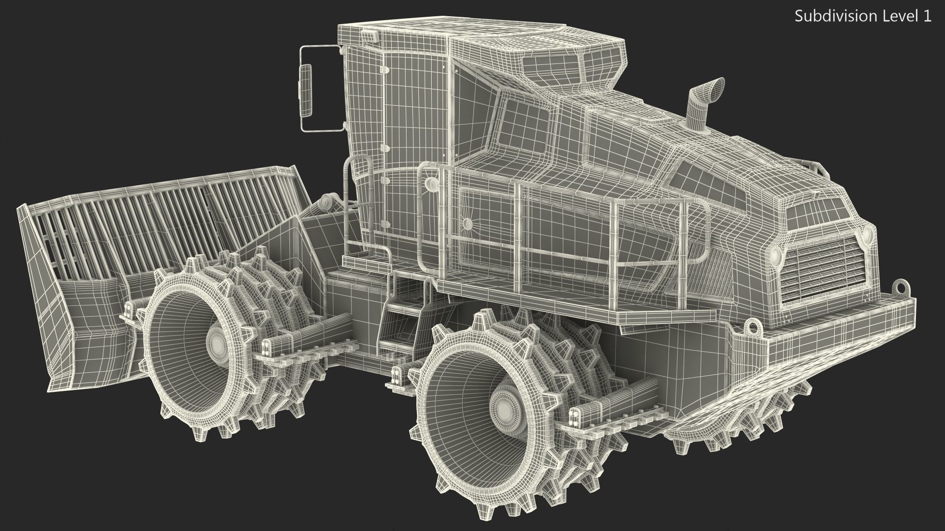 Bomag BC 473 RB5 Refuse Compactor Rigged 3D model rigged | CGTrader