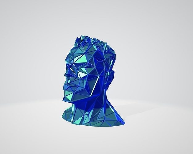 Terminator bust WIREFRAME VORONOI WIREMESH MESH 3D model 3D printable ...