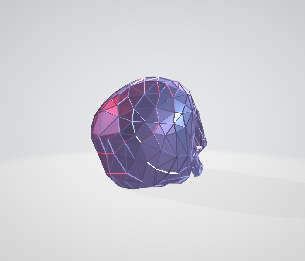 Skull WIREFRAME VORONOI WIREMESH MESH 3D model 3D printable | CGTrader