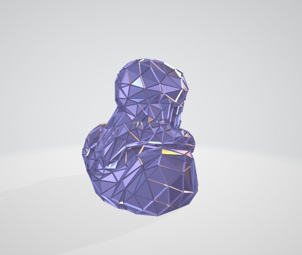 Nemesis Resident Evil bust WIREFRAME VORONOI WIREMESH MESH 3D model 3D ...