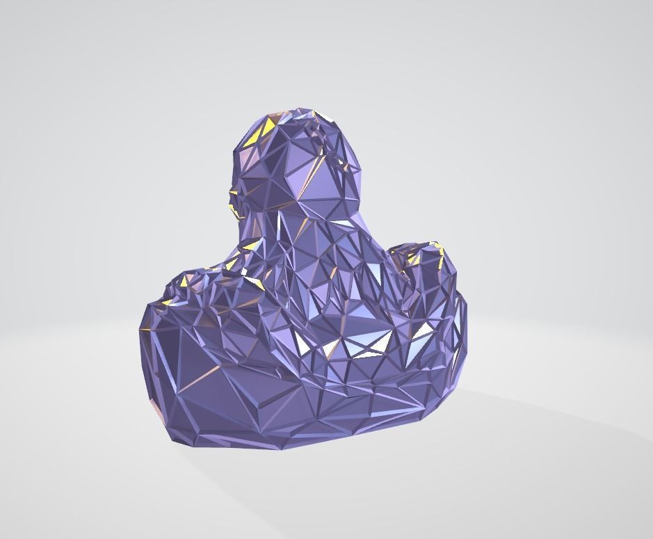 Nemesis Resident Evil bust WIREFRAME VORONOI WIREMESH MESH 3D model 3D ...