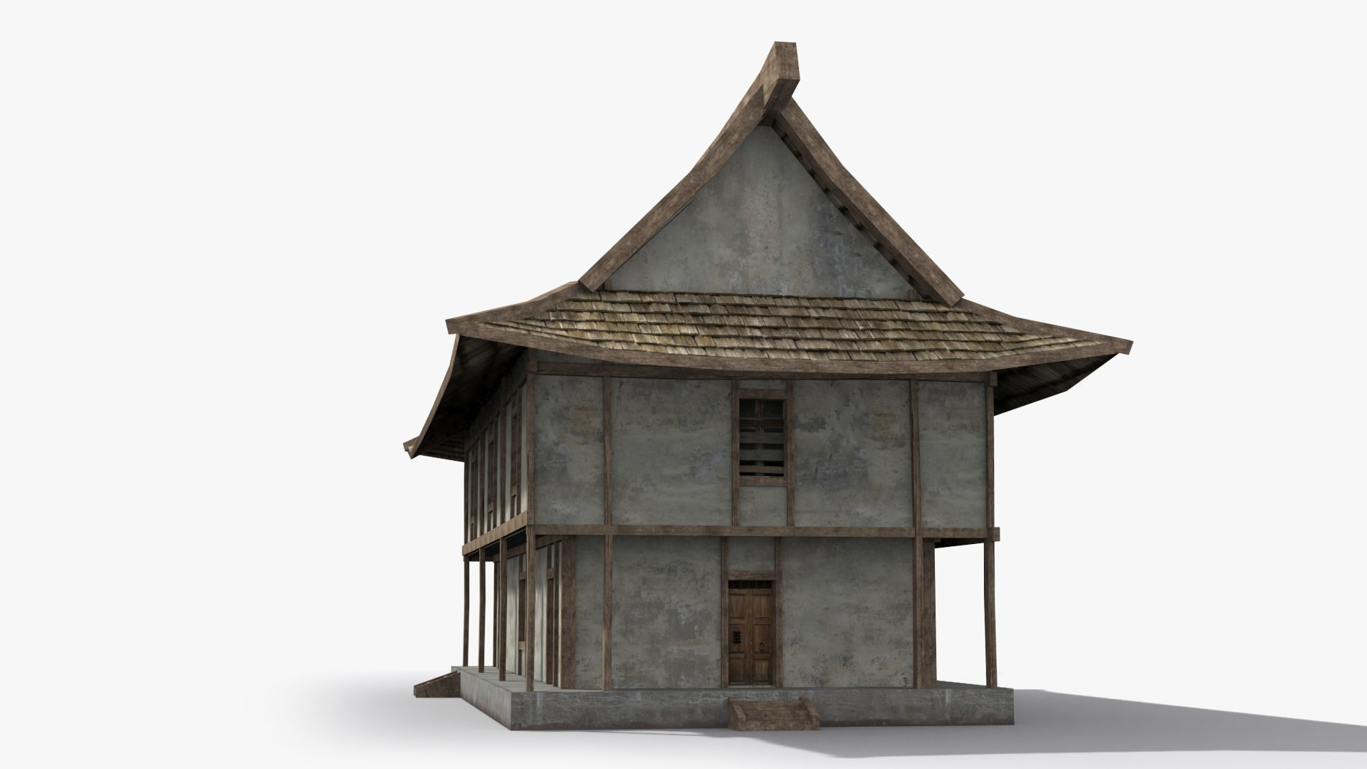 3D model Ancient house x7 VR / AR / low-poly | CGTrader