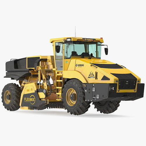 Bomag RS500 Recycler Soil Stabilizer 3D model | CGTrader