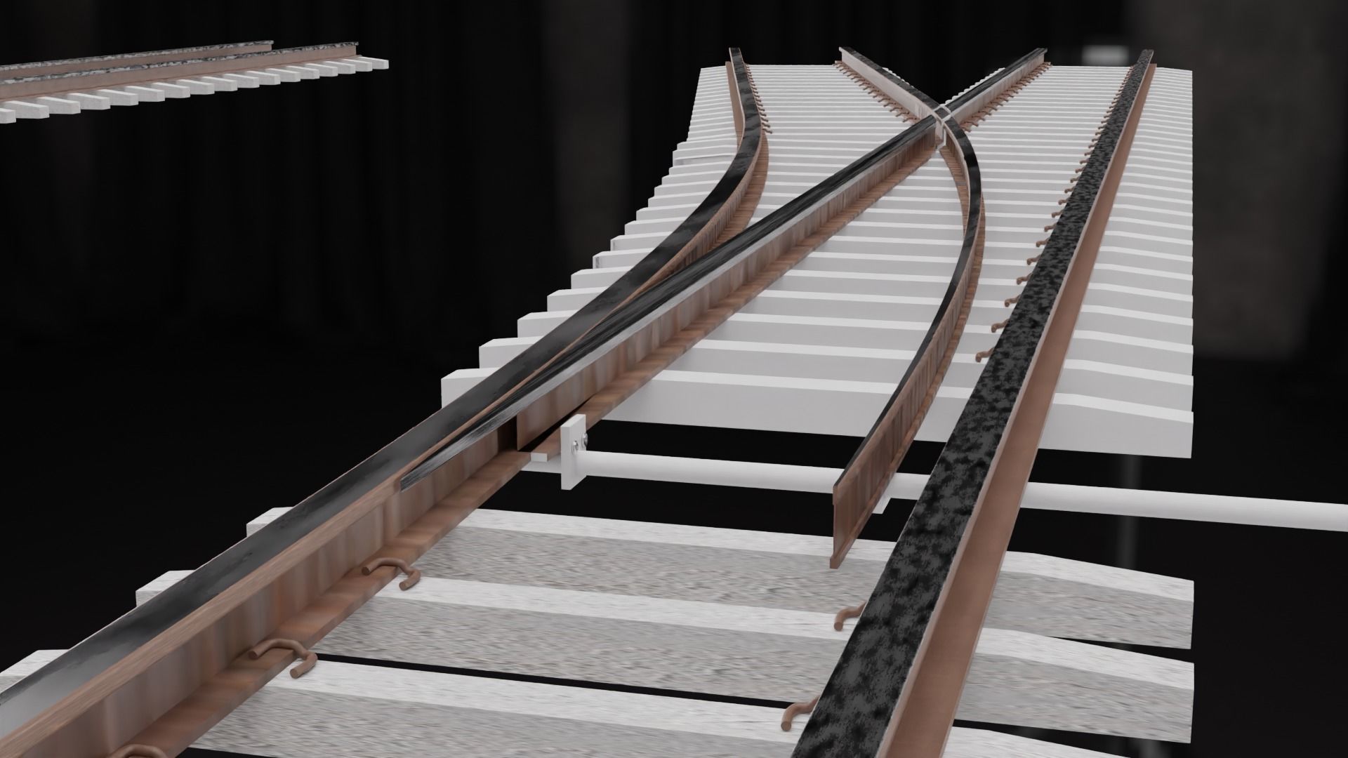 Simple Rail train 3D model | CGTrader