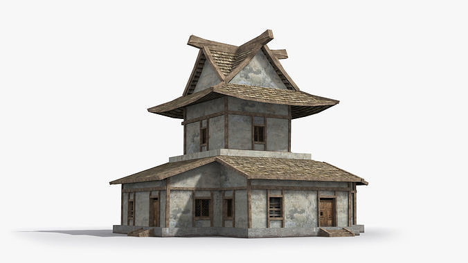 3D model Ancient house x12 VR / AR / low-poly | CGTrader
