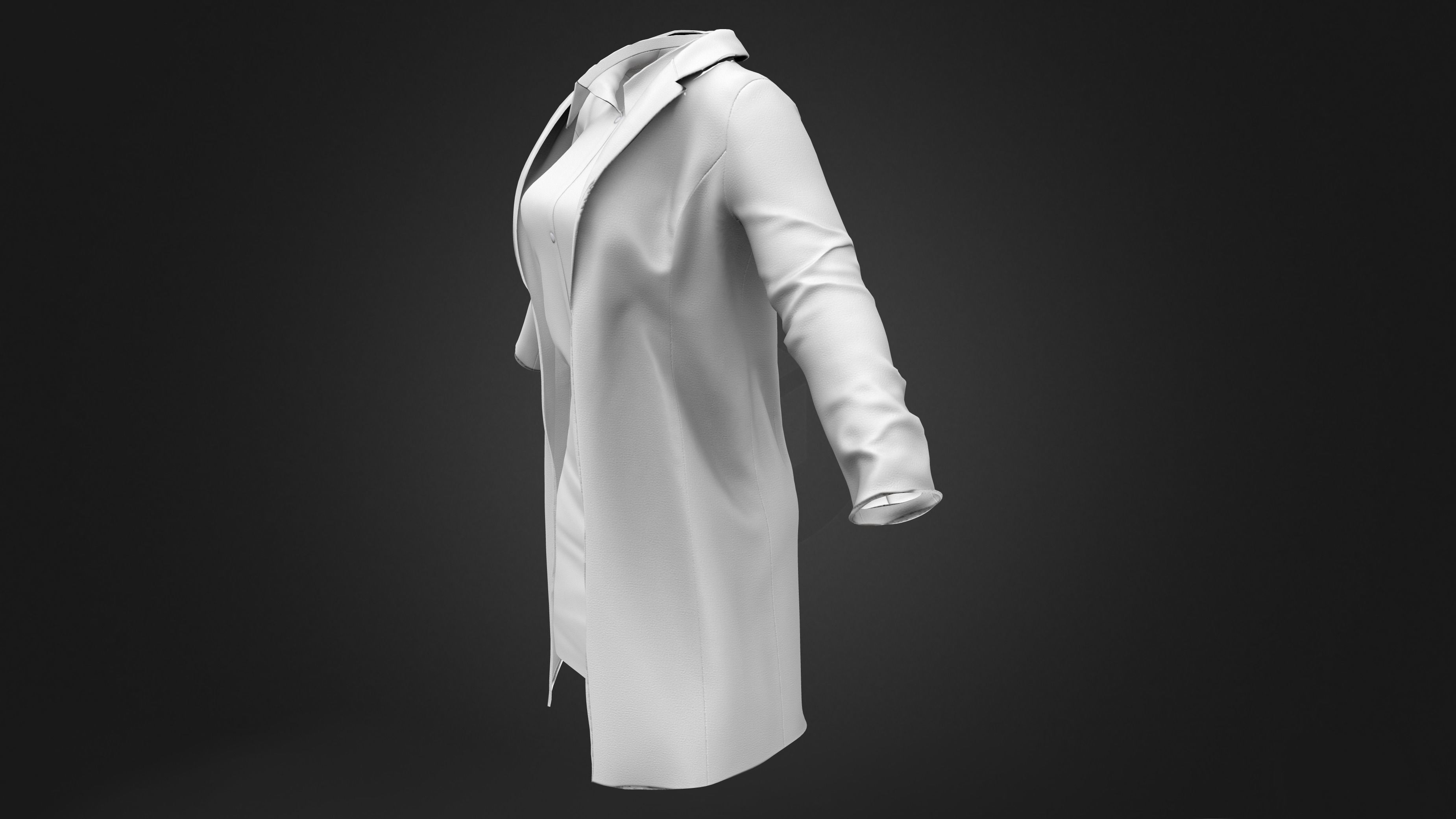 3D model Women Full Scientist Lab Outfit VR / AR / low-poly | CGTrader