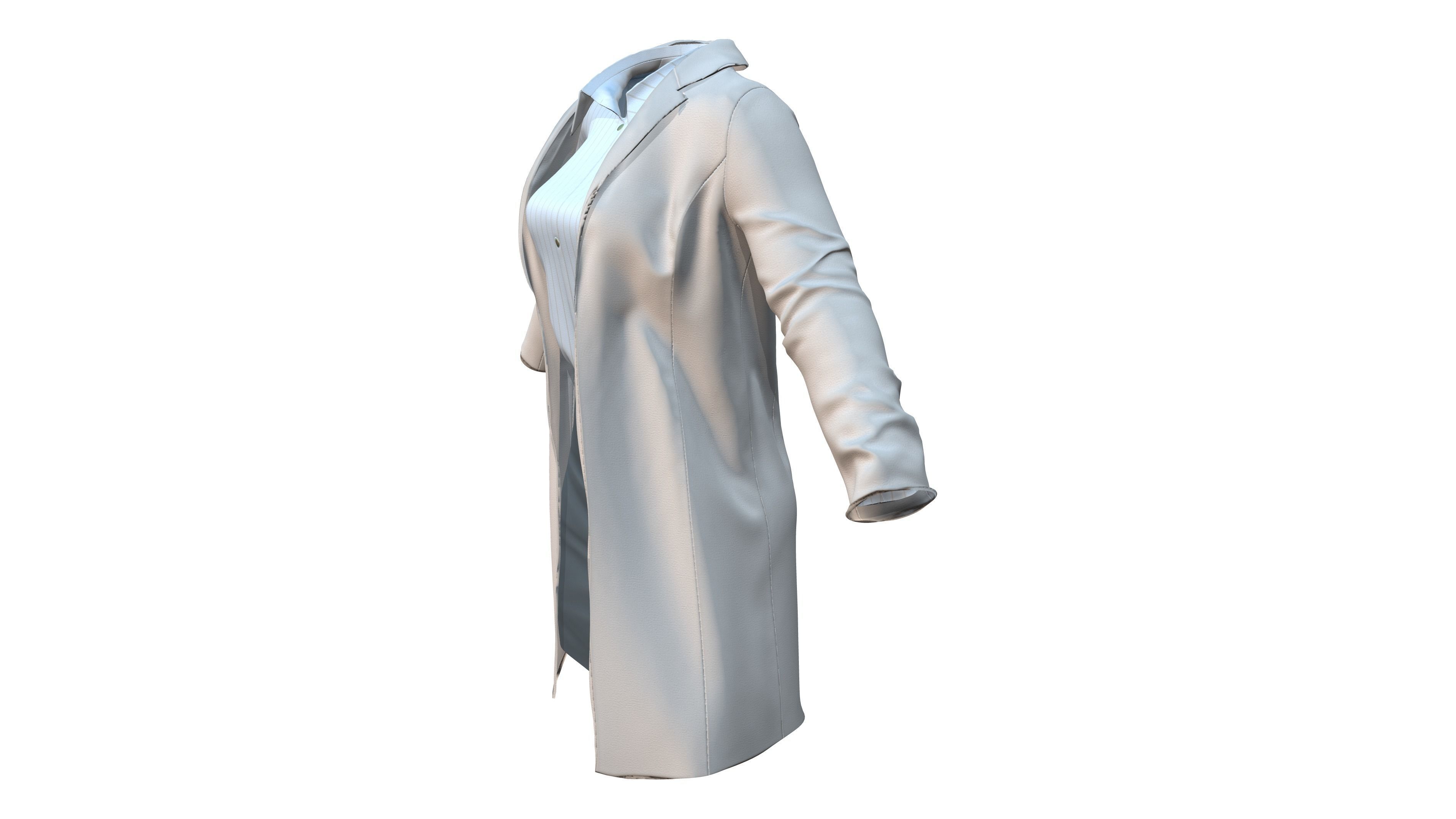 3D model Women Full Scientist Lab Outfit VR / AR / low-poly | CGTrader