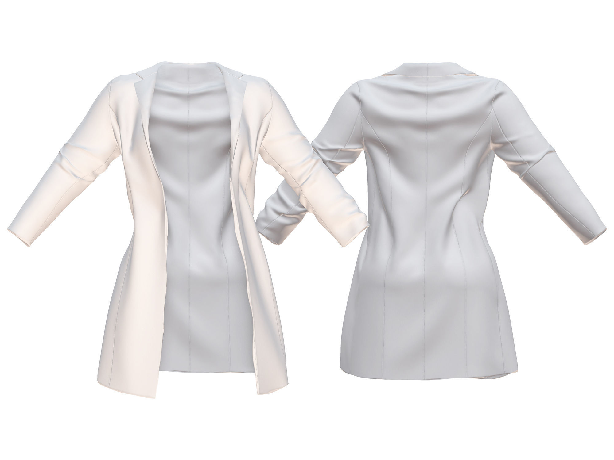 3D model Women Full Scientist Lab Outfit VR / AR / low-poly | CGTrader