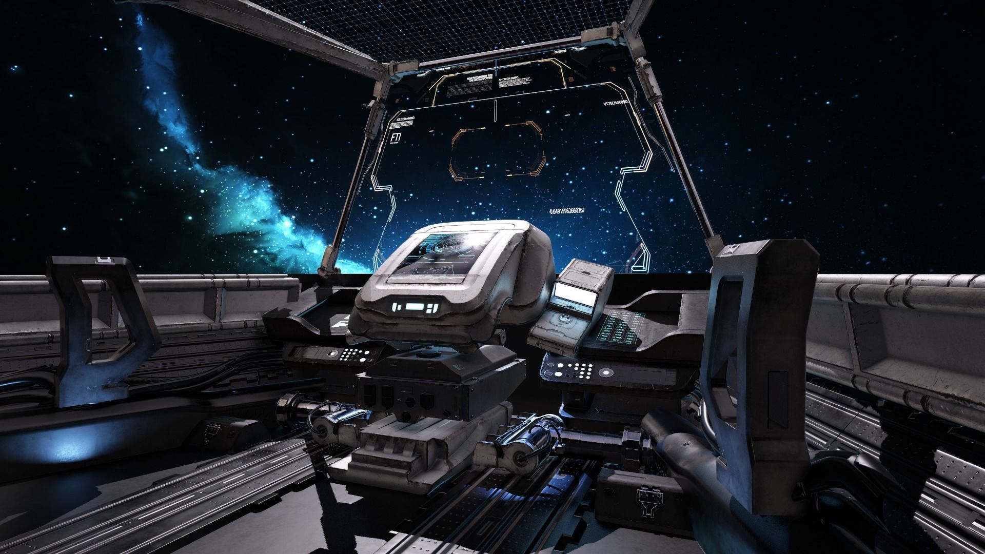 3D model Spaceship Cockpit v1 Lowpoly PBR VR / AR / low-poly | CGTrader