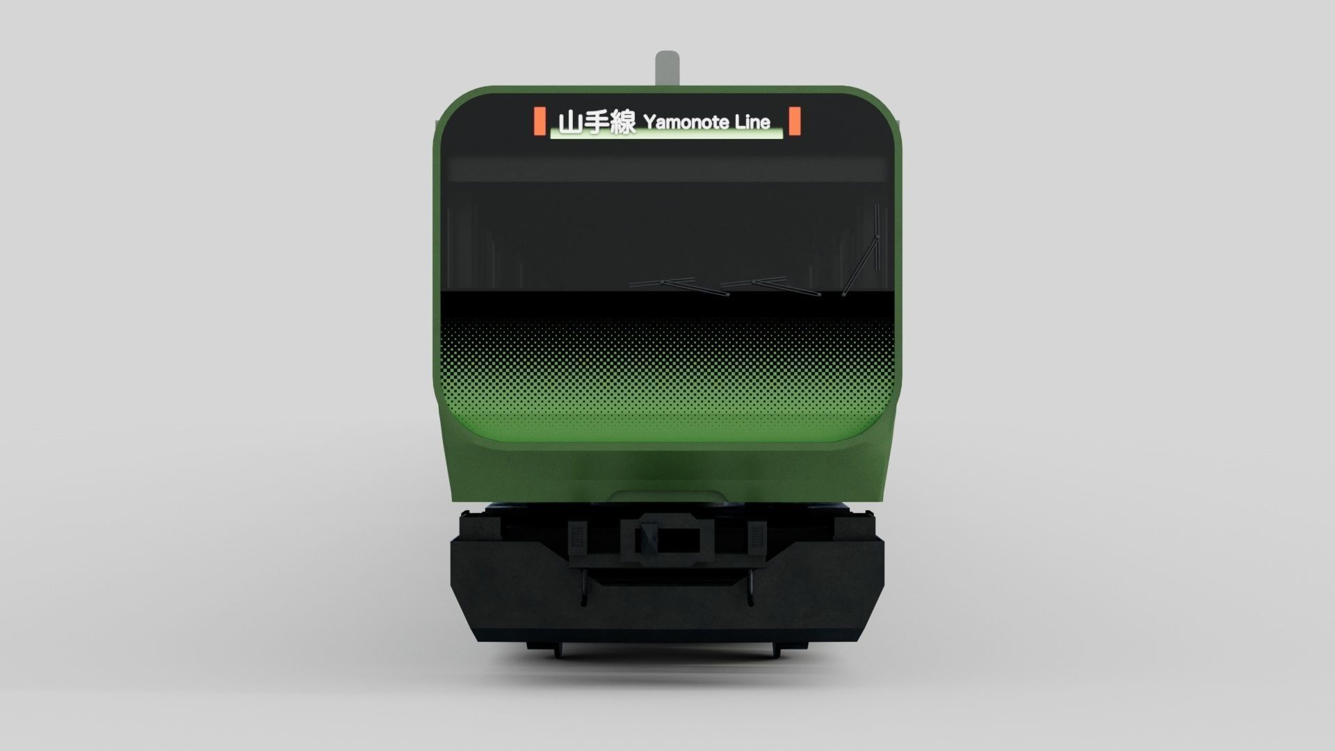3D model Low poly Japanese Rail Train E235 Series VR / AR / low-poly ...