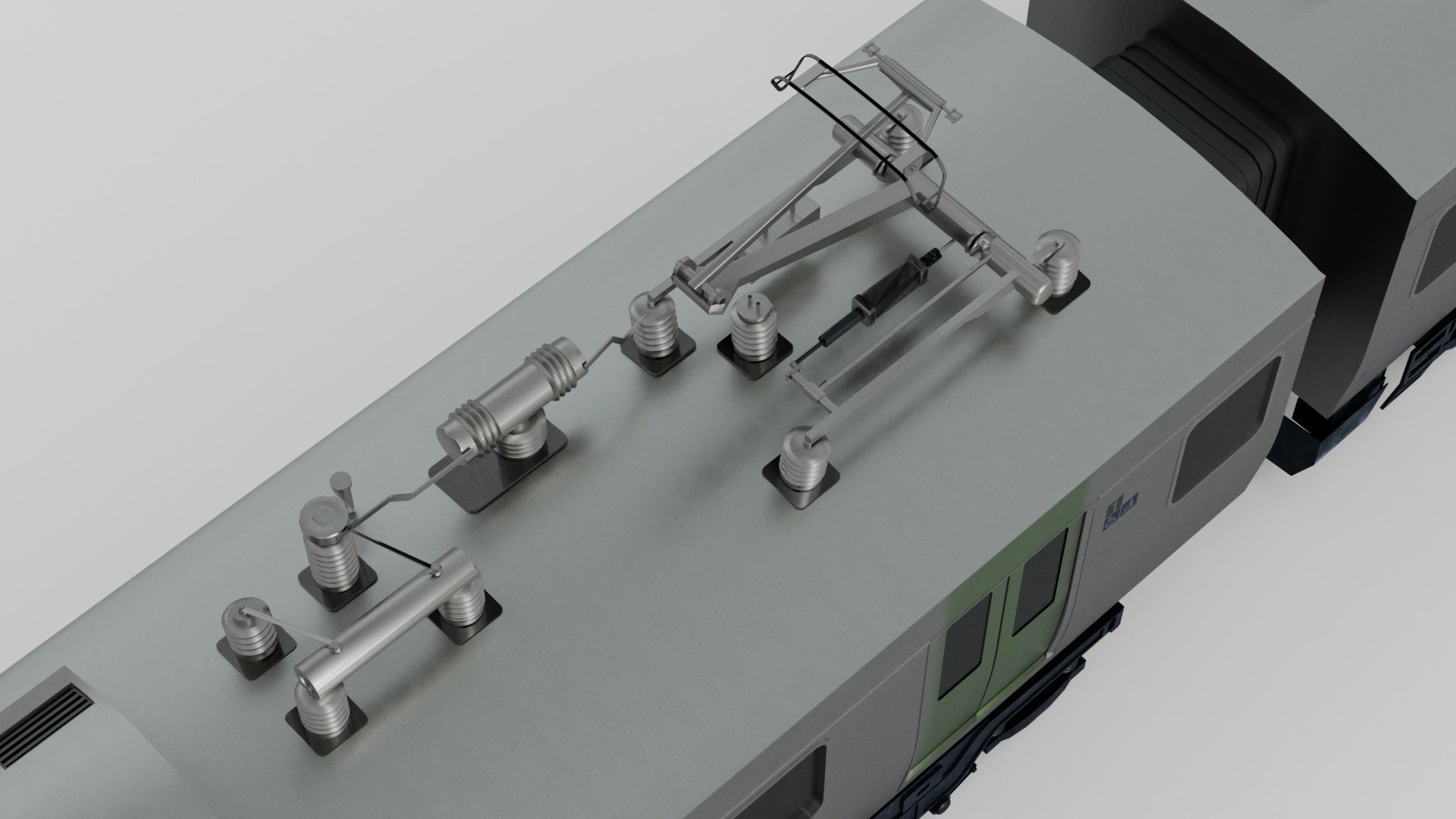 3D model Low poly Japanese Rail Train E235 Series VR / AR / low-poly ...