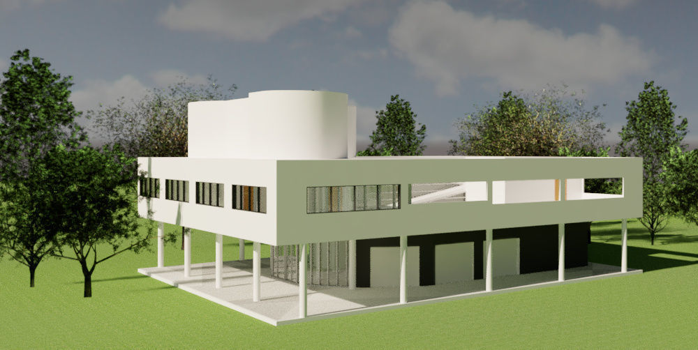 Le Corbusiers Villa Savoye 3D model | CGTrader