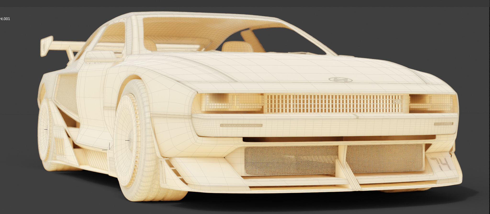 Hyundai N Vision 74 - exterior n interior 3D model | CGTrader