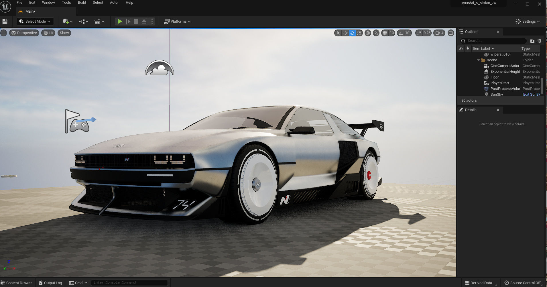 Hyundai N Vision 74 - exterior n interior 3D model | CGTrader