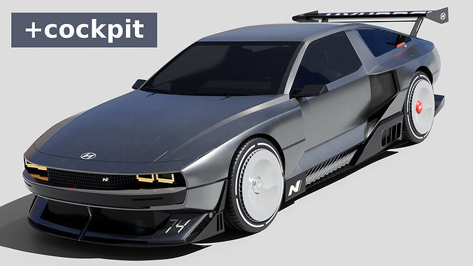 Hyundai N Vision 74 - with interior 3D model | CGTrader