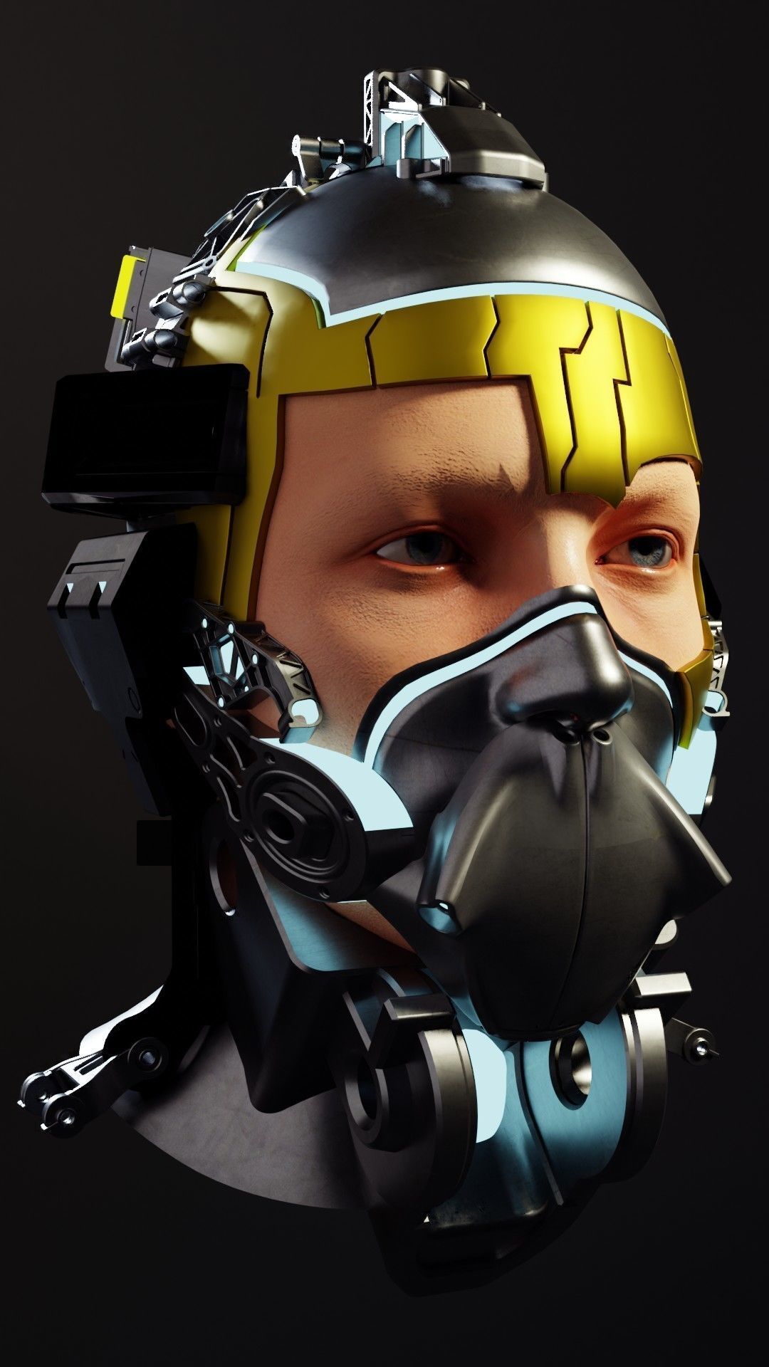 Sci-fi Character Cyborg 001 3D model | CGTrader