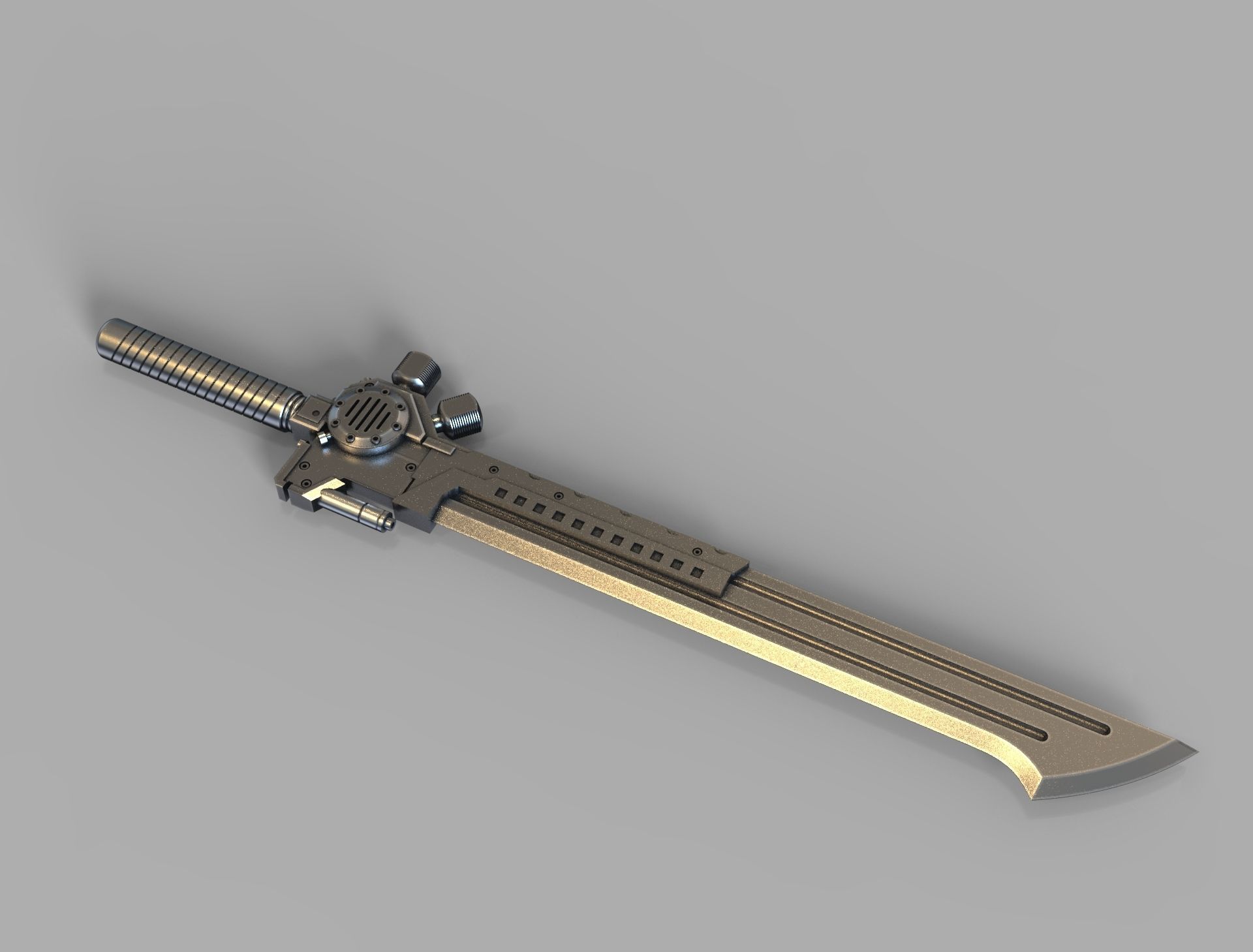 sword steampunk 3D print model 3D model 3D printable | CGTrader