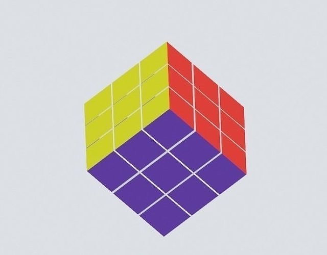 Magic cube low poly 3d model Magic Cube free VR / AR / low-poly 3D ...