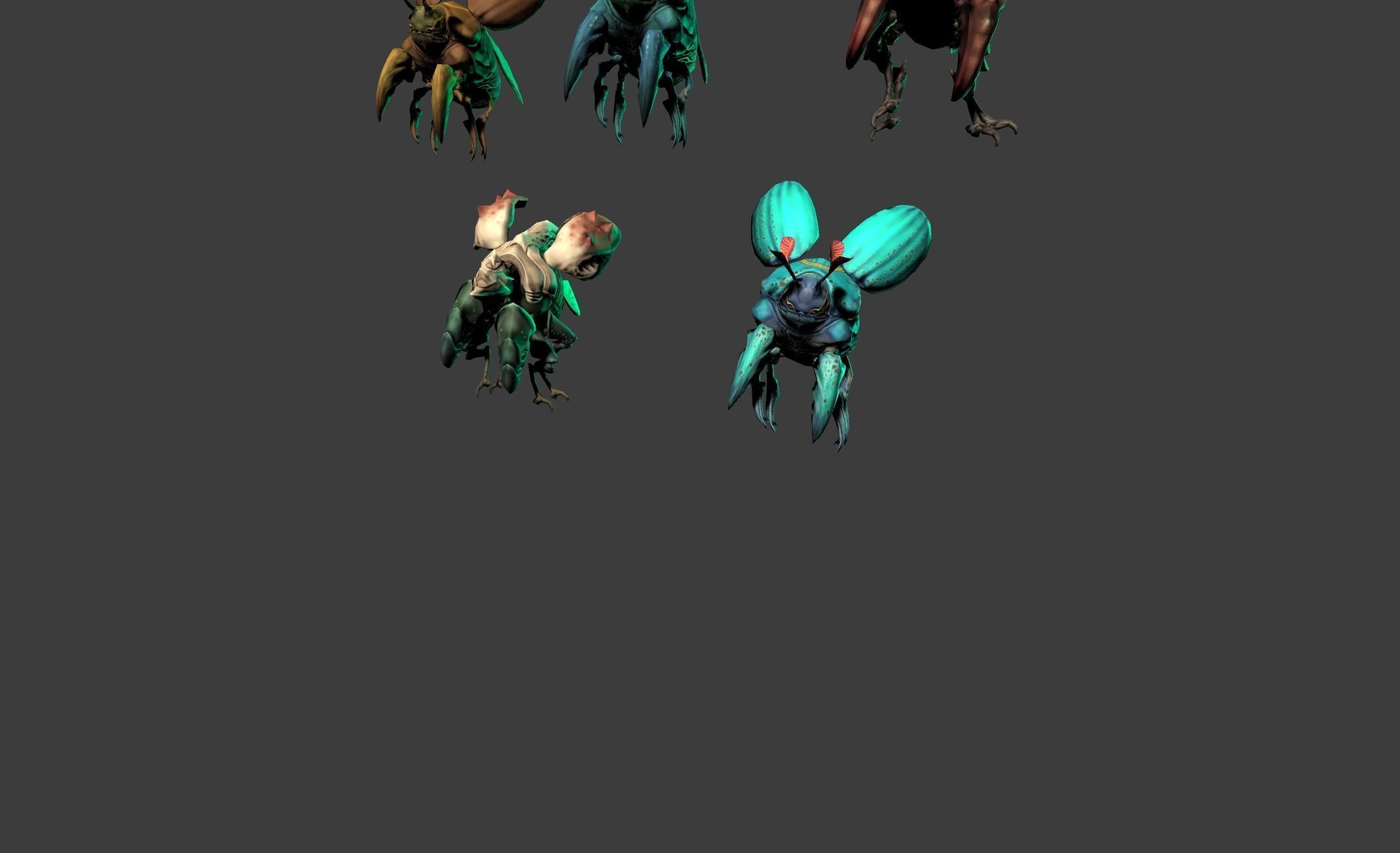 3D model Beetle Creature Bug Mutant VR / AR / low-poly | CGTrader