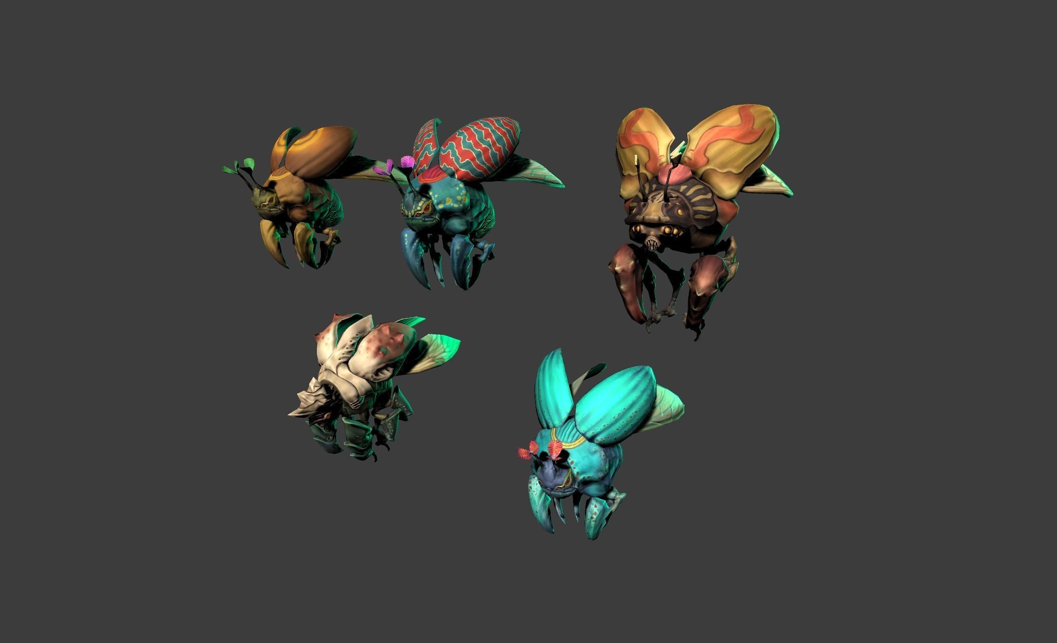 3D model Beetle Creature Bug Mutant VR / AR / low-poly | CGTrader
