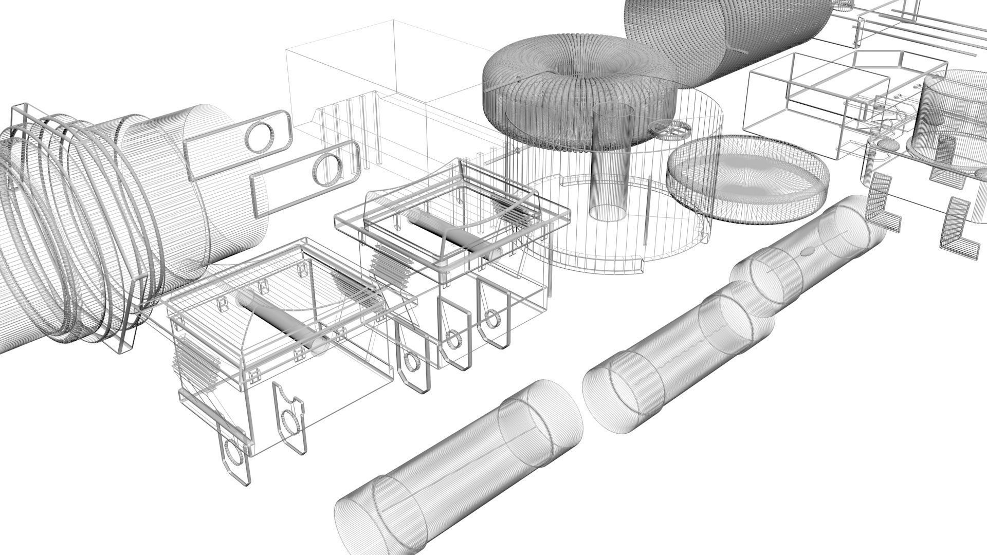 Electronic Components Set 3D model | CGTrader