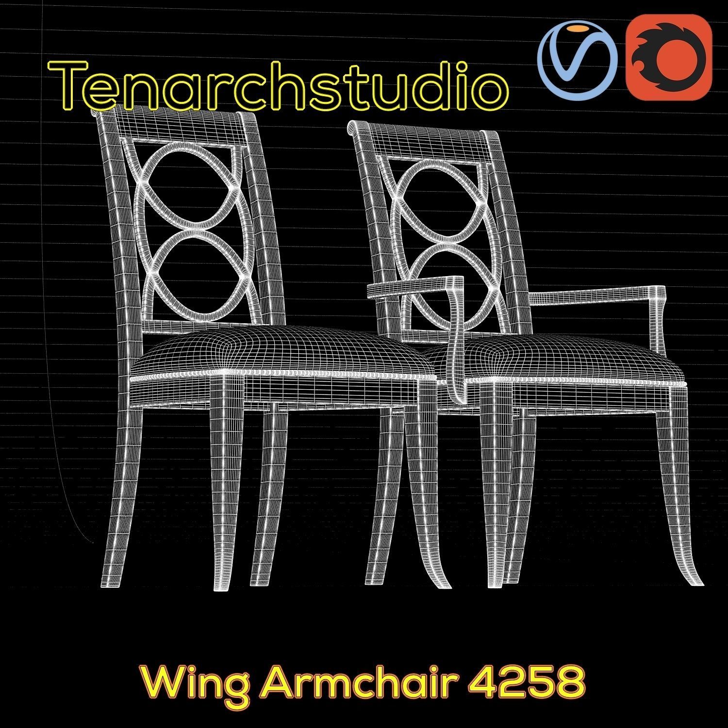 tenarchstudio Baratta Asher Chair 4260 render ready vray corona 3D ...