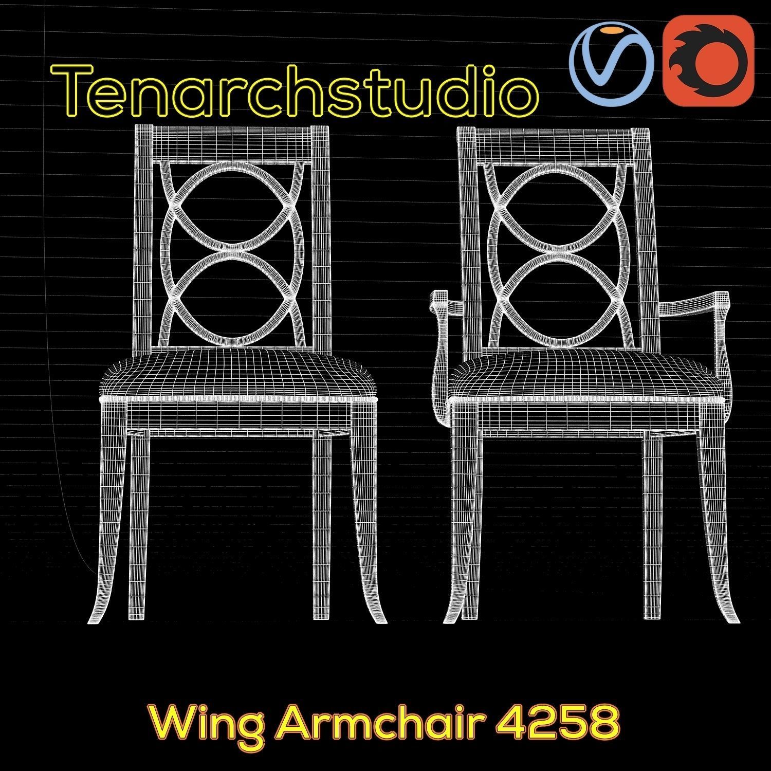 tenarchstudio Baratta Asher Chair 4260 render ready vray corona 3D ...