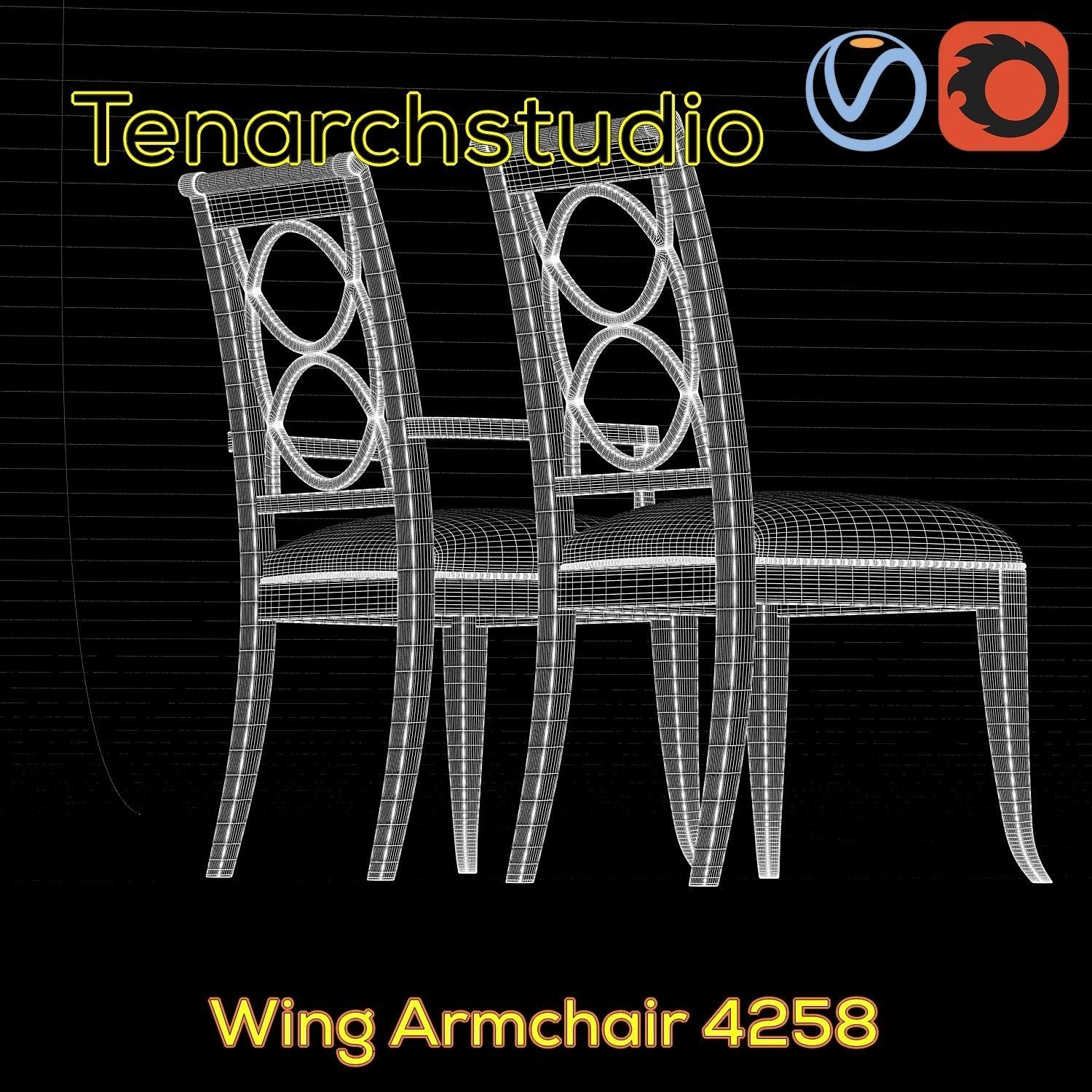 tenarchstudio Baratta Asher Chair 4260 render ready vray corona 3D ...