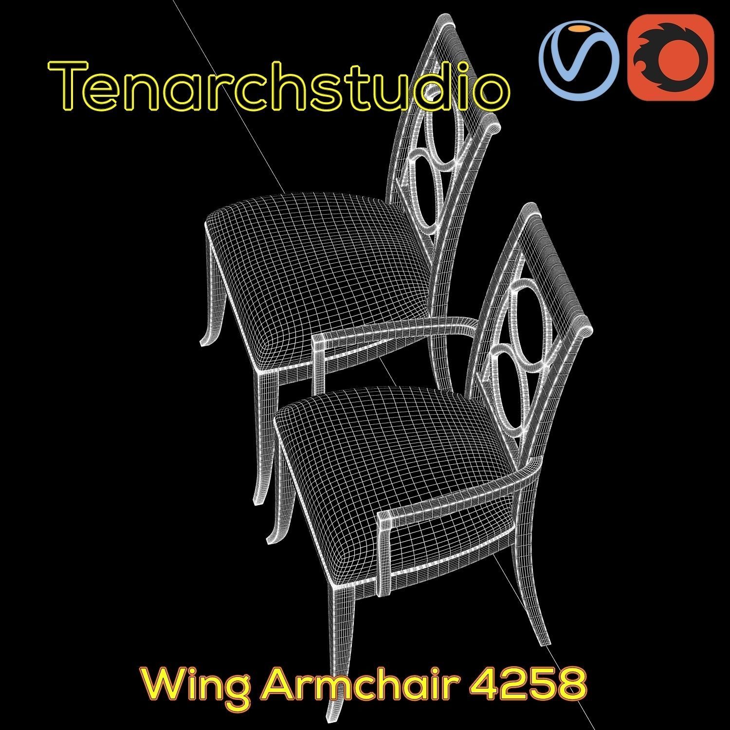 tenarchstudio Baratta Asher Chair 4260 render ready vray corona 3D ...