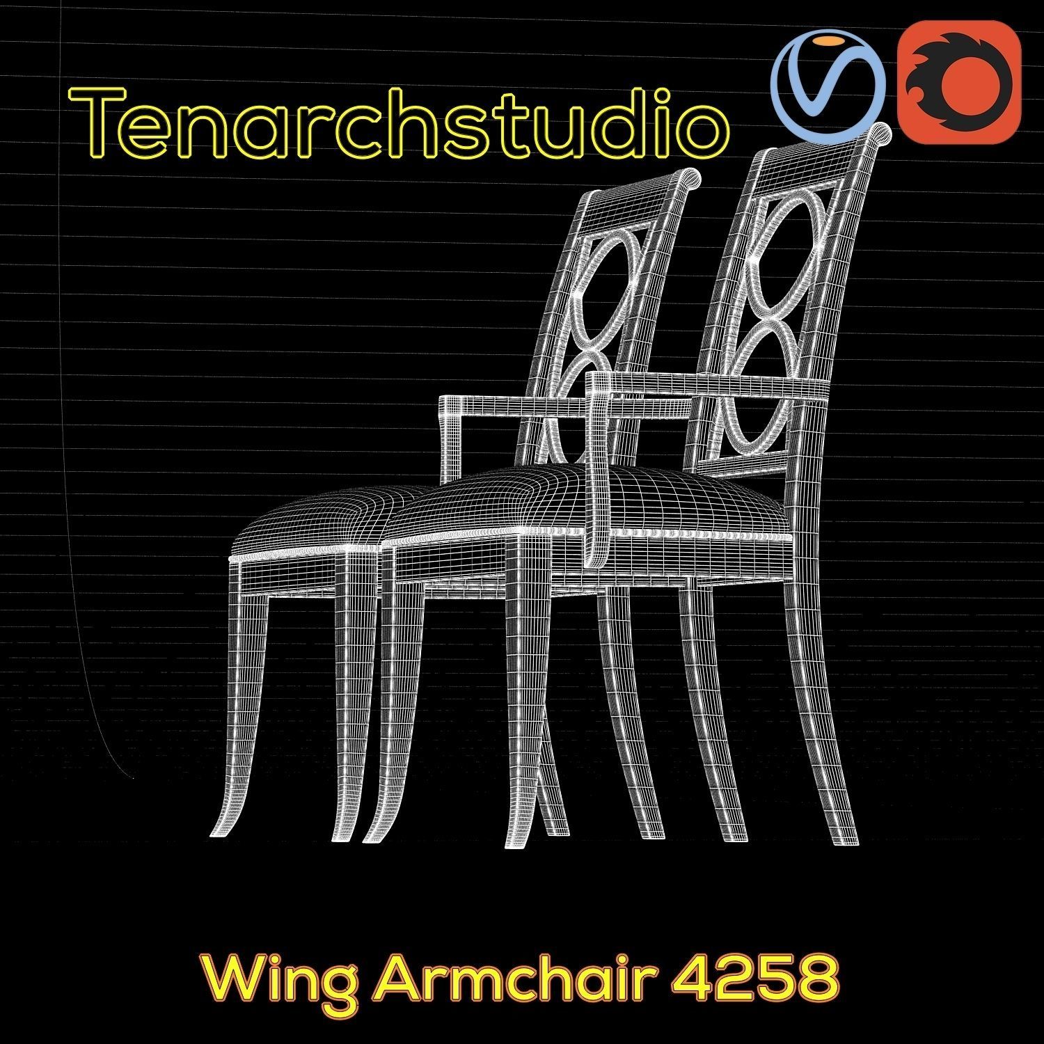 tenarchstudio Baratta Asher Chair 4260 render ready vray corona 3D ...