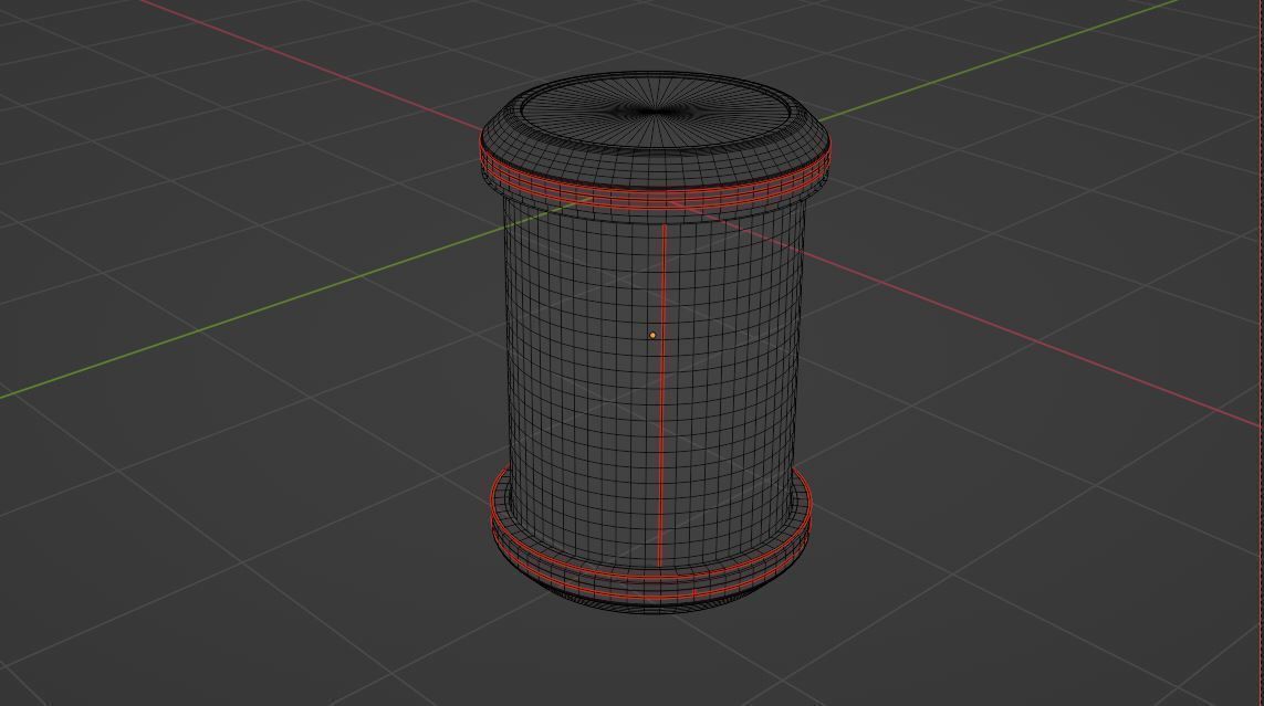 Sci-Fi Glass Cylinder 3D model | CGTrader