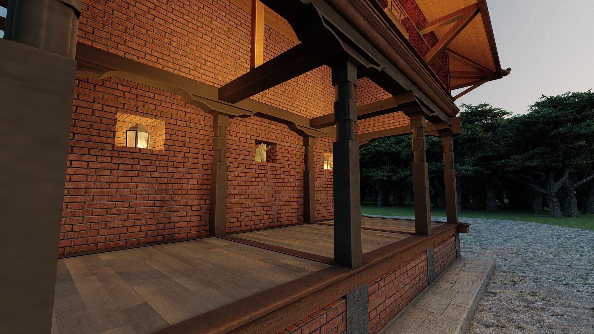 Traditional Newari Pati 3D model | CGTrader