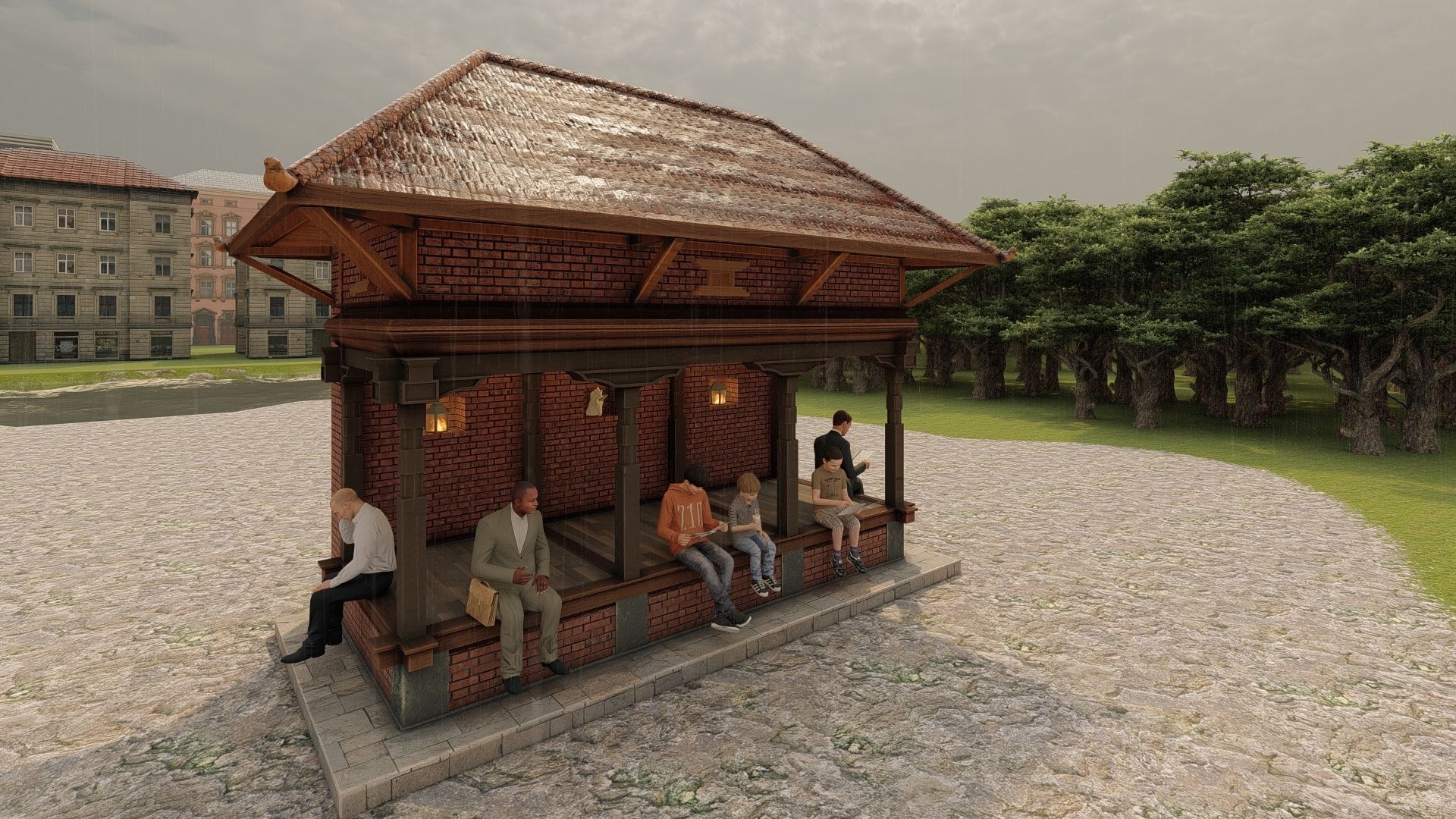 Traditional Newari Pati 3D model | CGTrader