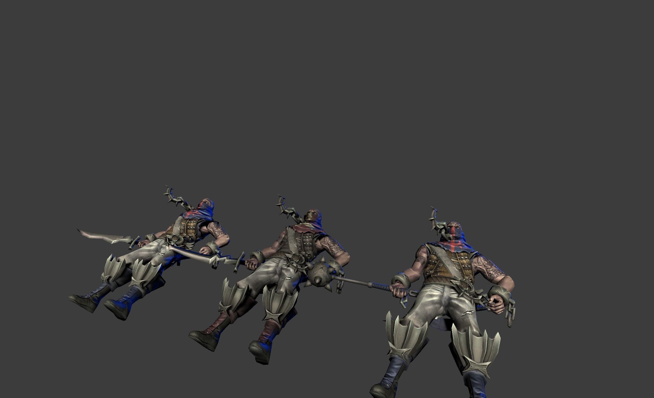 3D model Male Assassin Mutant Dagger VR / AR / low-poly | CGTrader