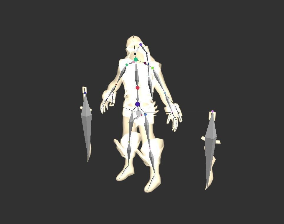 3D model Male Assassin Mutant Dagger VR / AR / low-poly | CGTrader