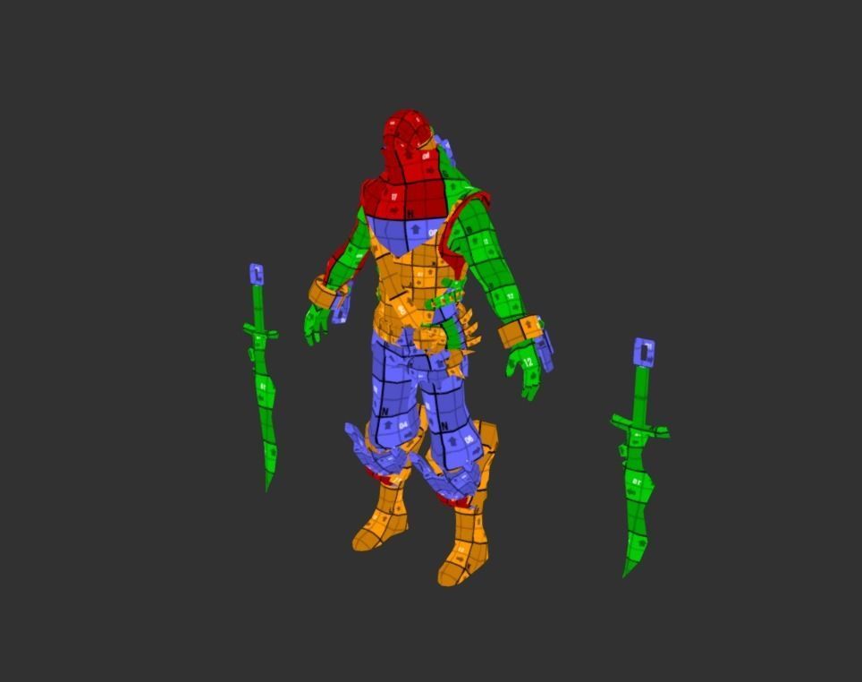 3D model Male Assassin Mutant Dagger VR / AR / low-poly | CGTrader