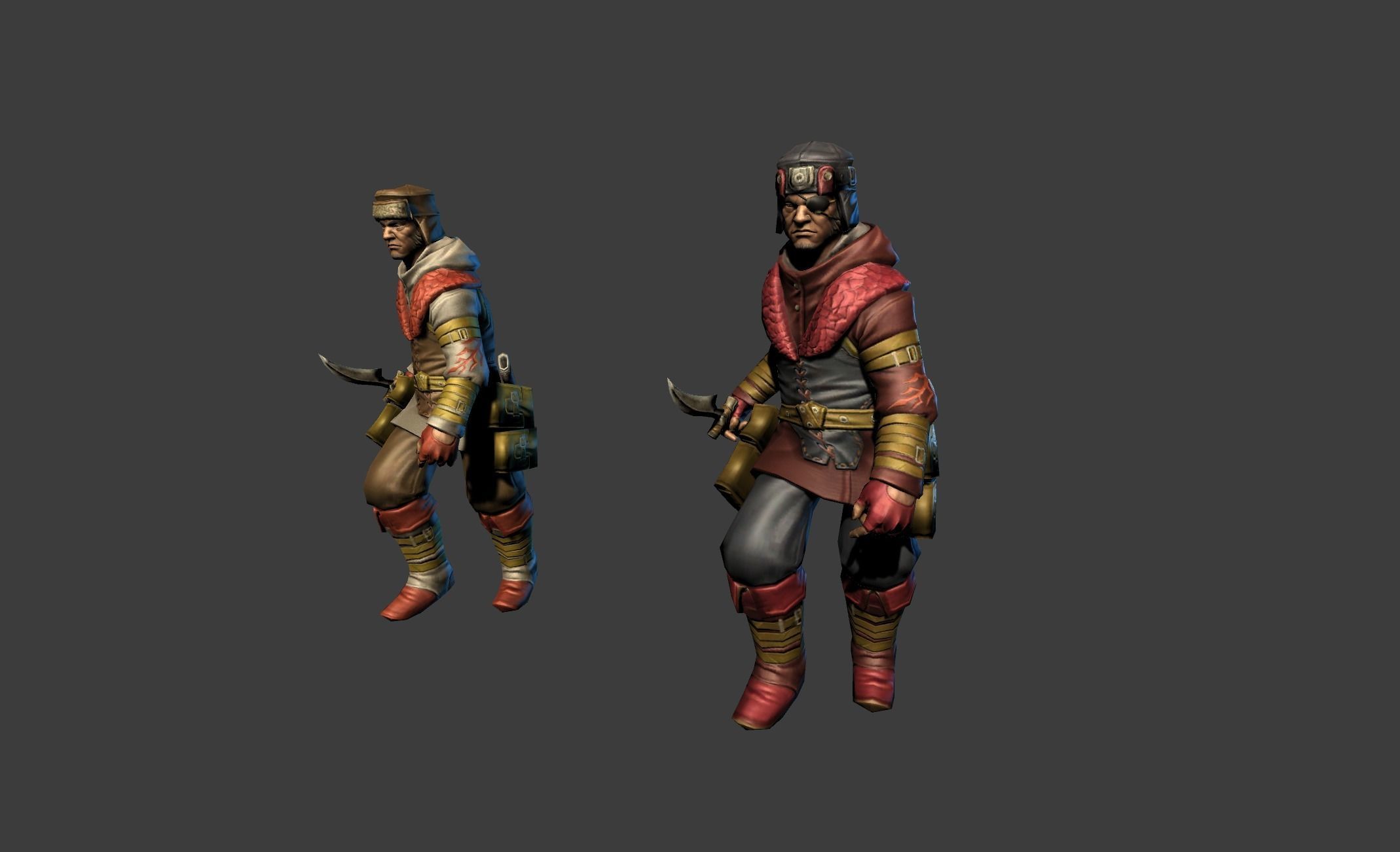 3D model Soldier Male Dagger VR / AR / low-poly | CGTrader